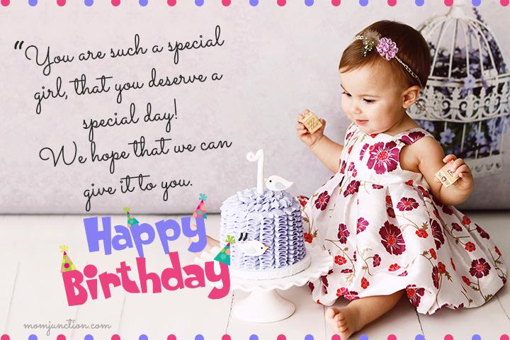 Happy 1st Birthday Girl First Birthday Wishes For One Year Old 