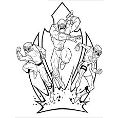 Power Rangers Time Force Coloring Pages