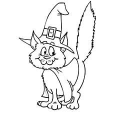 Top 25 Scary Halloween Cat Coloring Pages For Toddlers