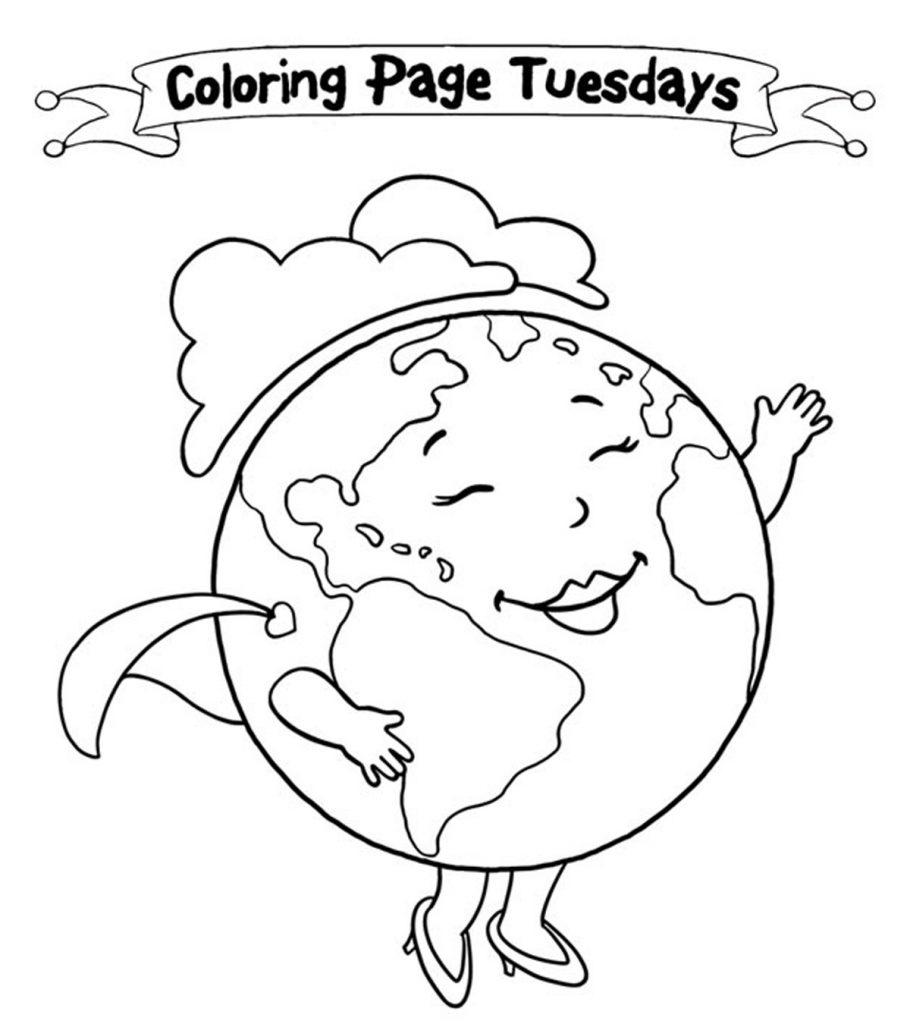 Earth Day Poster Coloring Pages