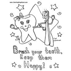 Free Printable Dental Coloring Pages