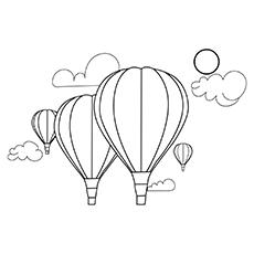 10 Hot Air Balloon Free Printable Coloring Pages