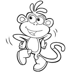 25 Cute Monkey Coloring Pages Your Toddler Will Love