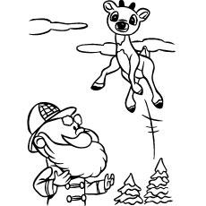 20 Best Rudolph 'The Red Nosed Reindeer' Coloring Pages
