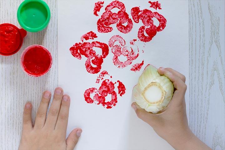 Vegetable Printing Designs For Kids