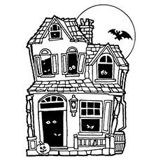 Top 25 Haunted House Coloring Pages For Your Little Ones