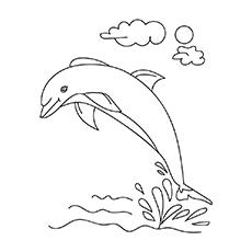 Top 20 Free Printable Dolphin Coloring Pages For Young Kids