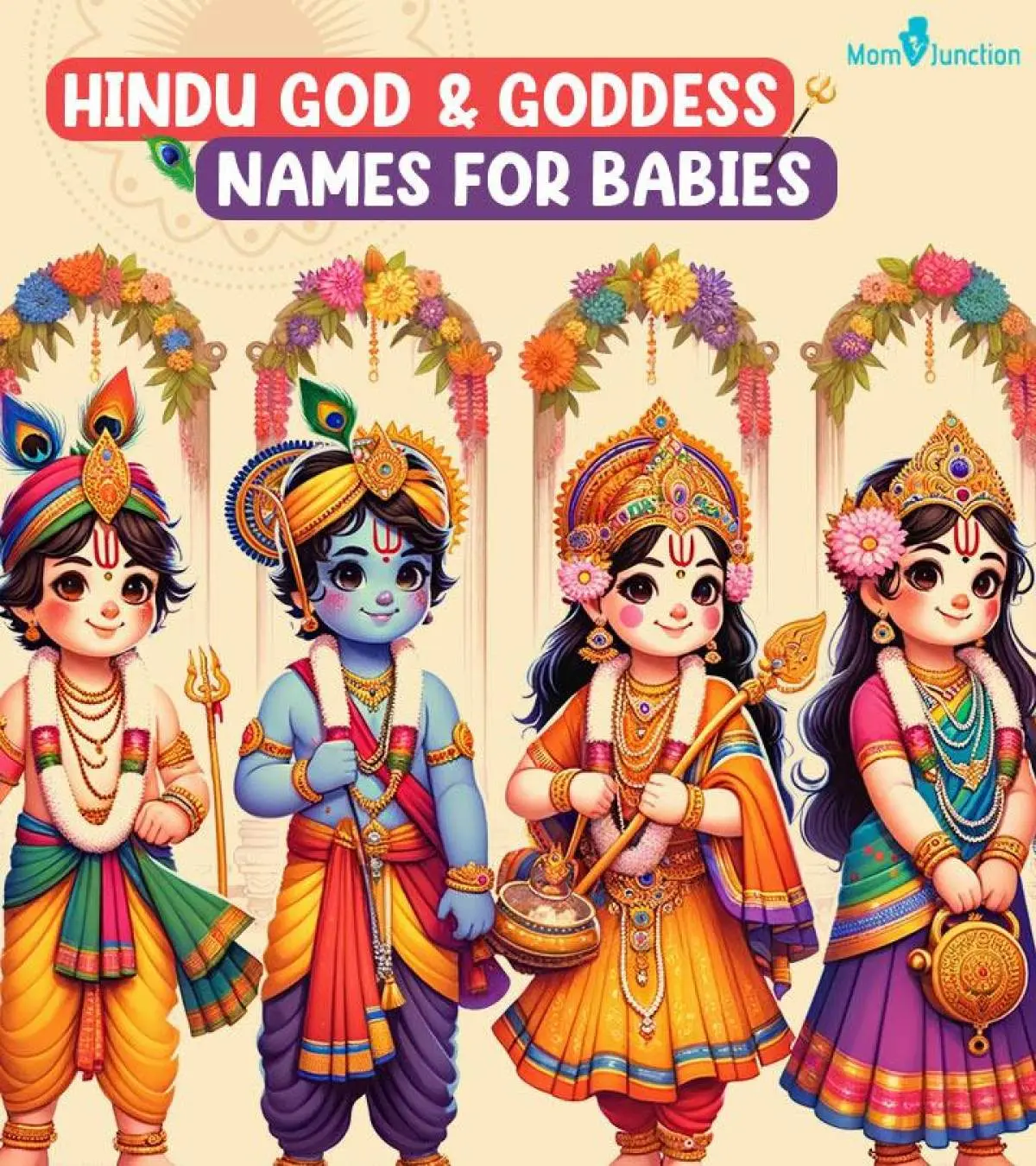 200 Sacred Hindu God And Goddess Names For Your Baby