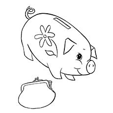 10 Piggy Bank Coloring Pages For Your Little Ones