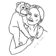 10 Free Printable Chimpanzee Coloring Pages For Little Ones