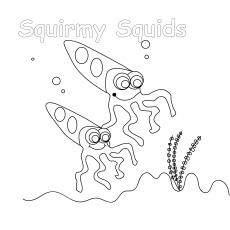 Top 10 Free Printable Squid Coloring Pages For Toddlers