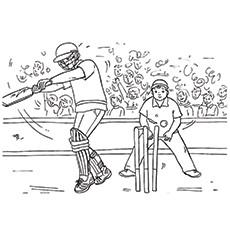 Top 10 Cricket Coloring Pages For Your Toddler
