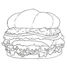 10 Printable Burger Coloring Pages For Your Little One
