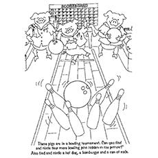 Bowling Alley Coloring Pages