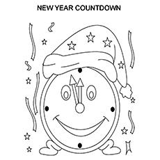 Top 24 New Year Coloring Pages For Toddlers