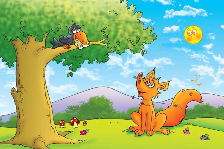 The Fox And The Crow Story For Kids In English With Moral