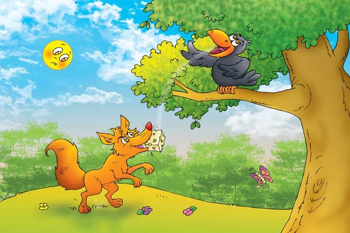 The Fox And The Crow Story For Kids In English With Moral