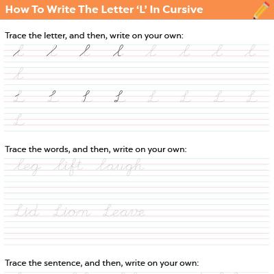 The Letter L In Cursive