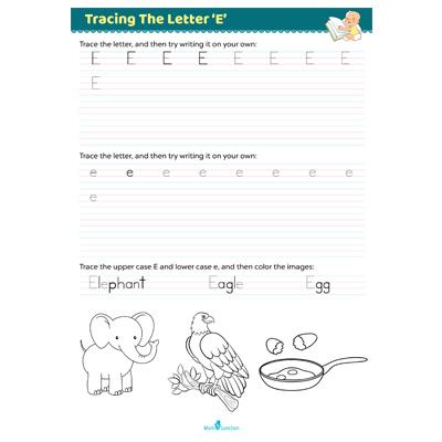 Tracing The Letter ‘E’
