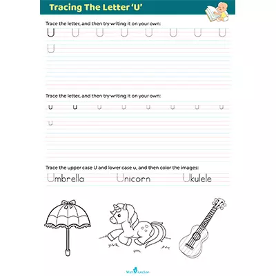 Tracing The Letter ‘U'