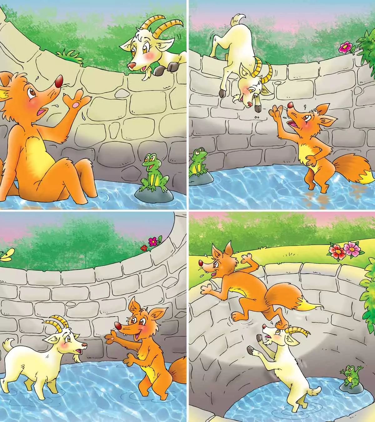 The Fox And The Goat Short Story For Kids, With Moral