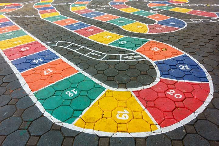 Hopscotch Game Pattern