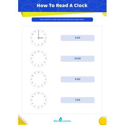 Telling Time Worksheets: How To Read A Clock