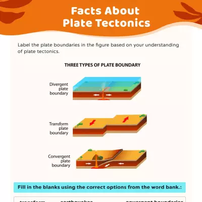 Plate Tectonics: Label The Plate Boundaries