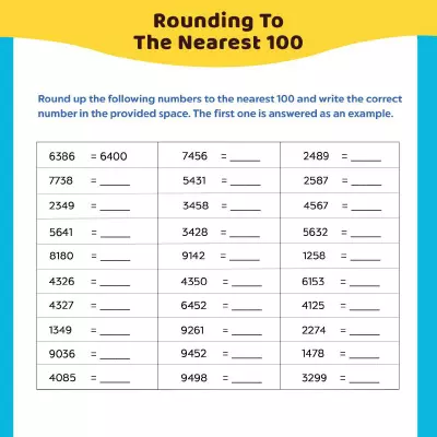 Rounding Numbers To The Nearest Hundred Worksheets Rounding To The