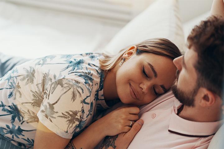 Couple Sleeping In Love