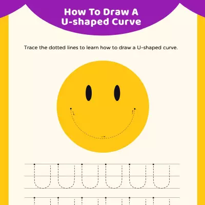 Tracing Worksheets: Trace The U Curve