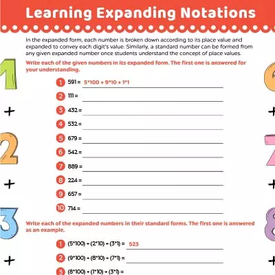 Write Numbers In Expanded Forms