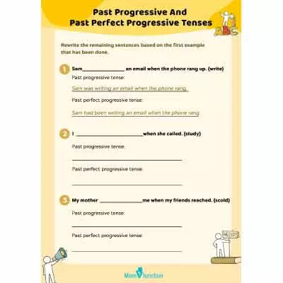 Rewrite The Sentence Using Past Progressive Tense
