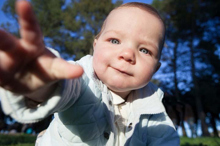 Baby Raising Fist
