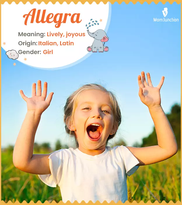 Allegra Name Meaning, Origin, History, And Popularity