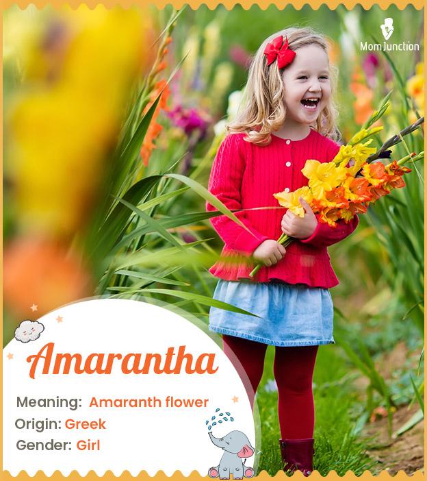 Amarantha Meaning, Origin, History, And Popularity