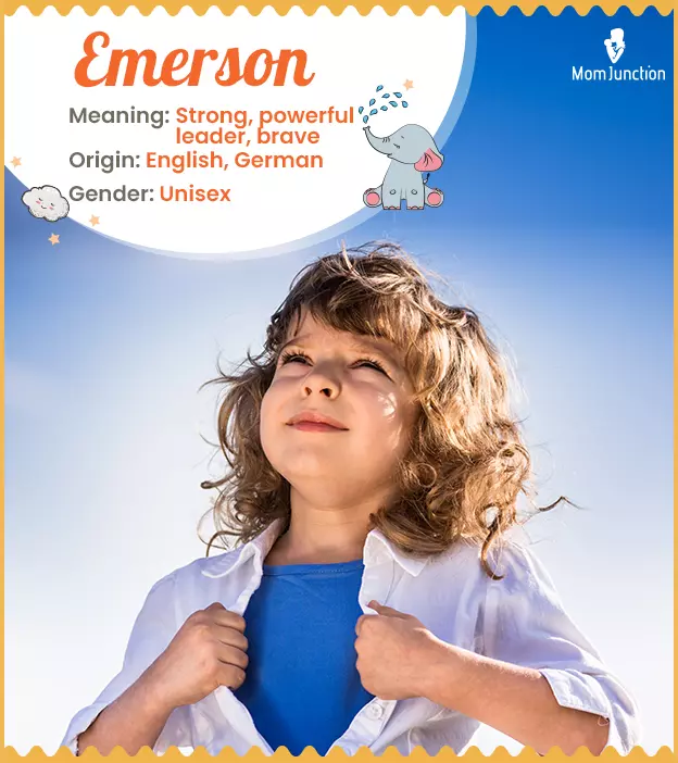 Emerson Name Meaning, Origin, History, And Popularity