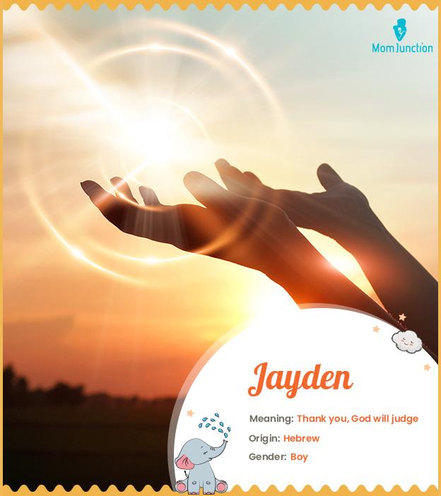 Jayden Name Meaning Origin History And Popularity MomJunction