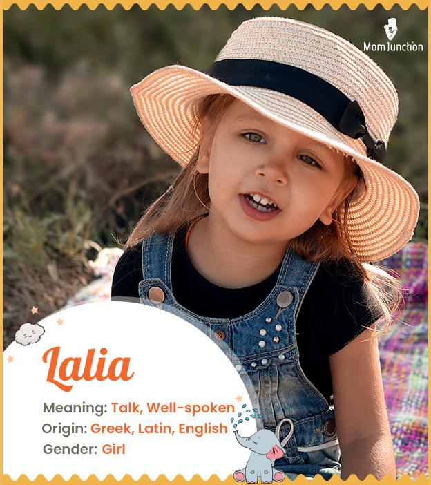 Lalia Name Meaning, Origin, History, And Popularity