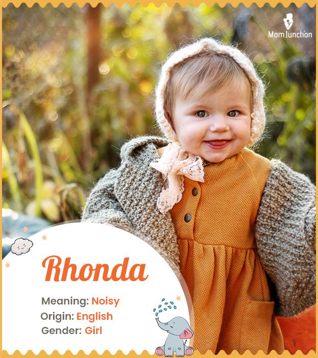 Rhonda Name Meaning, Origin, History, And Popularity