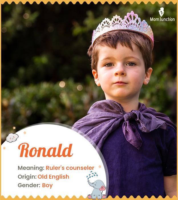 Ronald Name Meaning, Origin, History, And Popularity