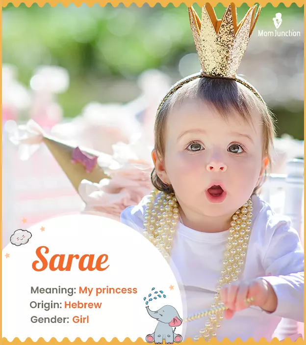Sarae Name Meaning, Origin, History, And Popularity