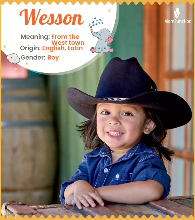 Explore Wesson: Meaning, Origin & Popularity