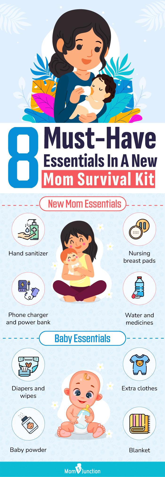 30 Must Things To Pack In A New Mommy Survival Kit