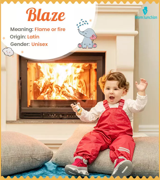Blaze Meaning, History, Origin And Popularity