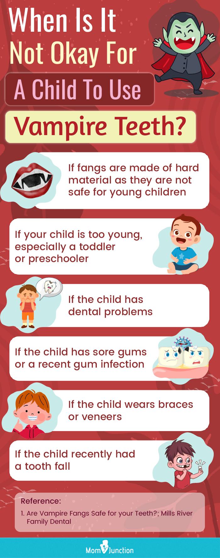 Plastic Vampire Teeth For Kids