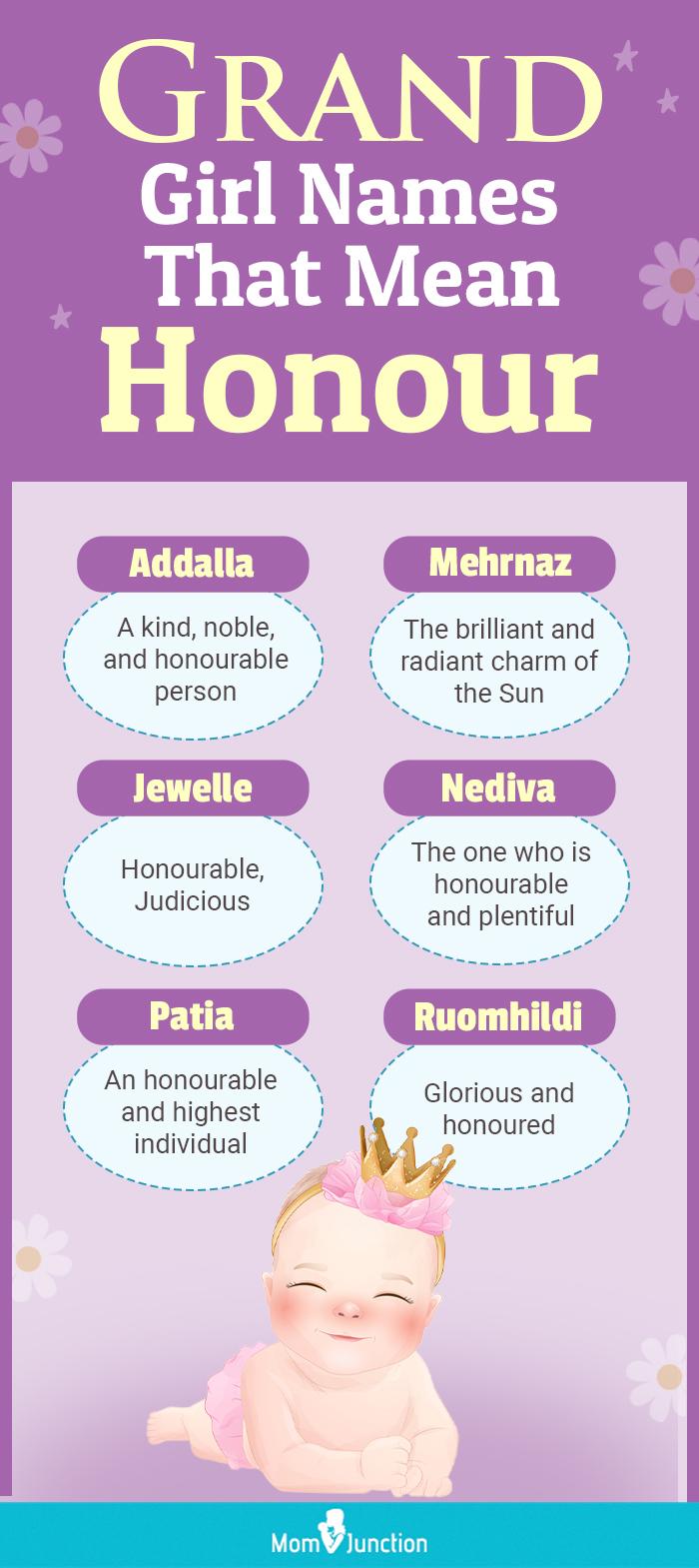 13 Baby Girl Names That Mean Honour | MomJunction