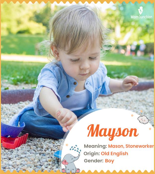 Explore Mayson: Meaning, Origin & Popularity | MomJunction