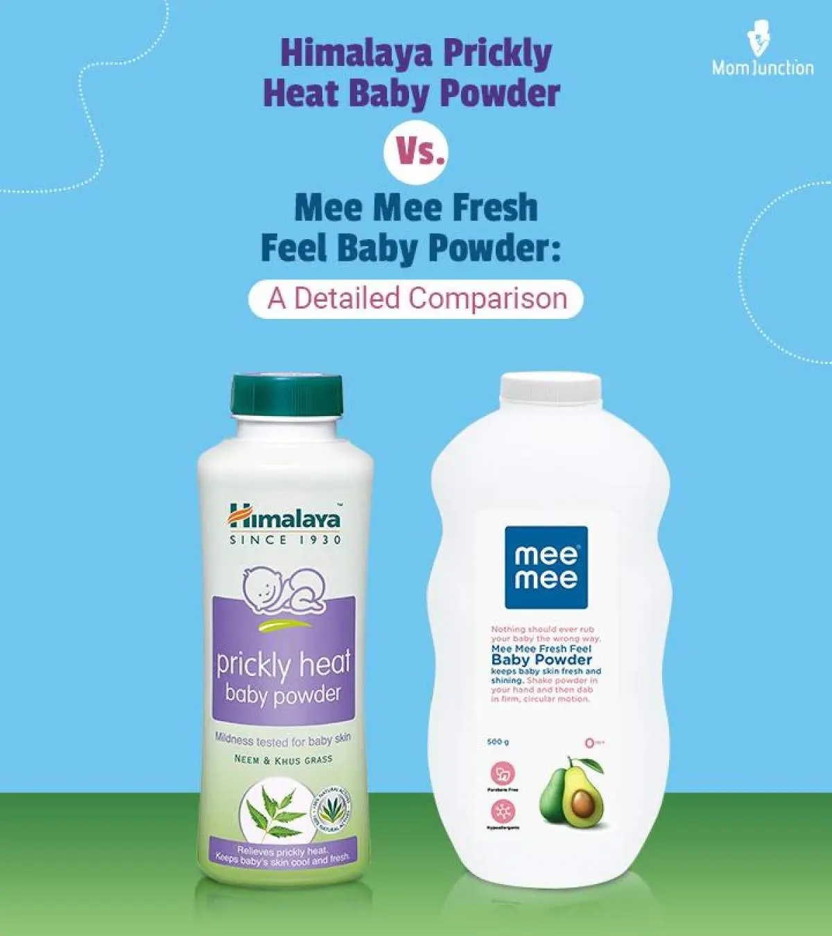 Himalaya Prickly Heat Baby Powder Vs. Mee Mee Fresh Feel Baby Powder: A ...