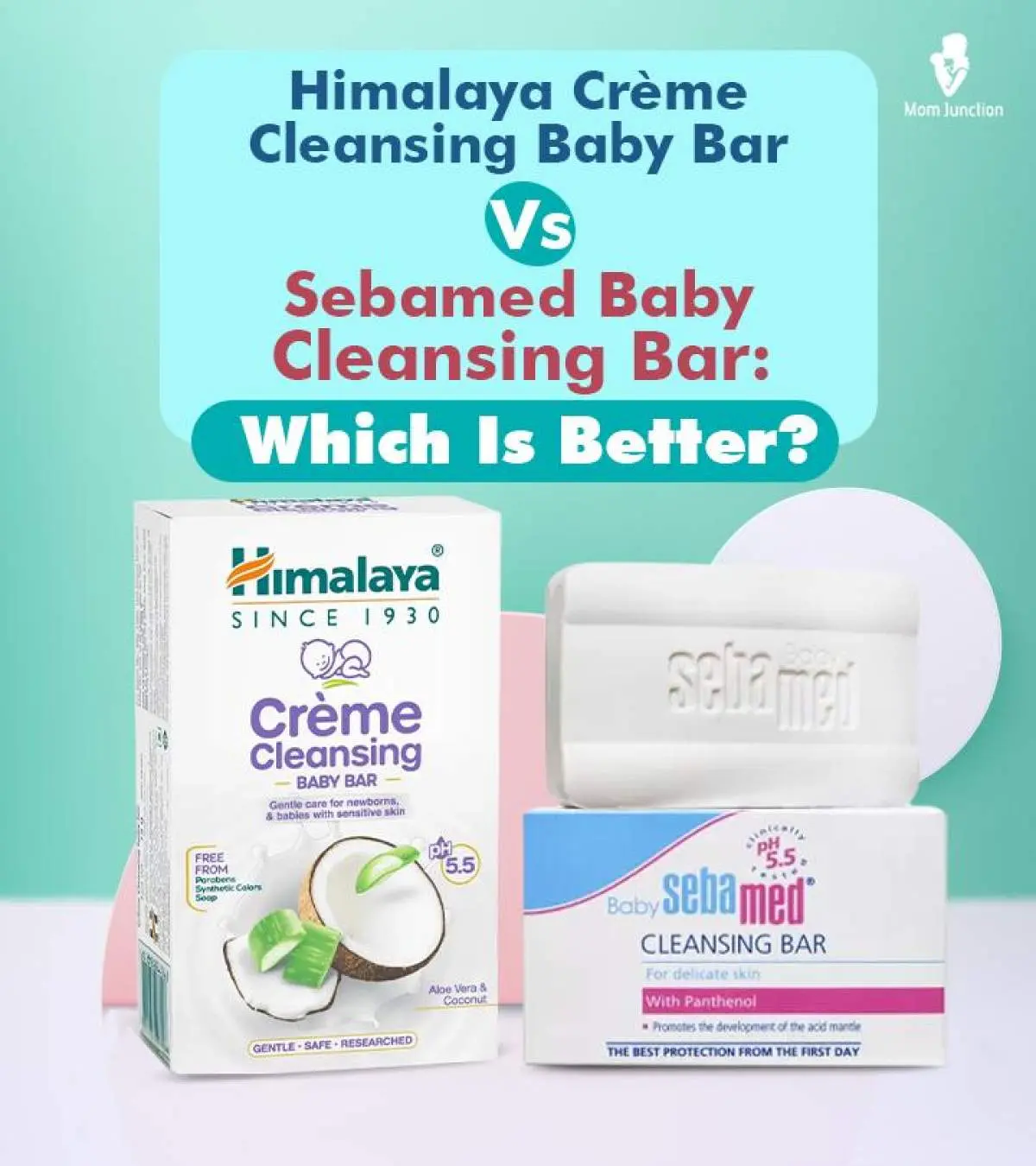 Himalaya Crème Cleansing Baby Bar Vs. Sebamed Baby Cleansing Bar: Which ...